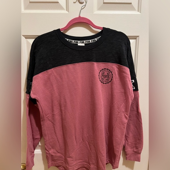 PINK Victoria's Secret | Tops | Victorias Secret Pink Boyfriend Crew ...